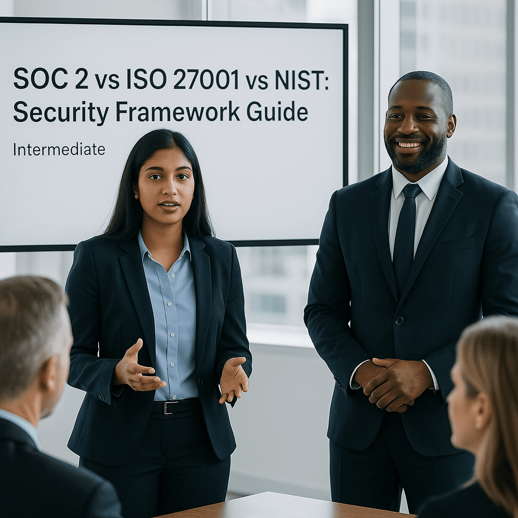 SOC 2 vs ISO 27001 vs NIST: Security Framework Guide